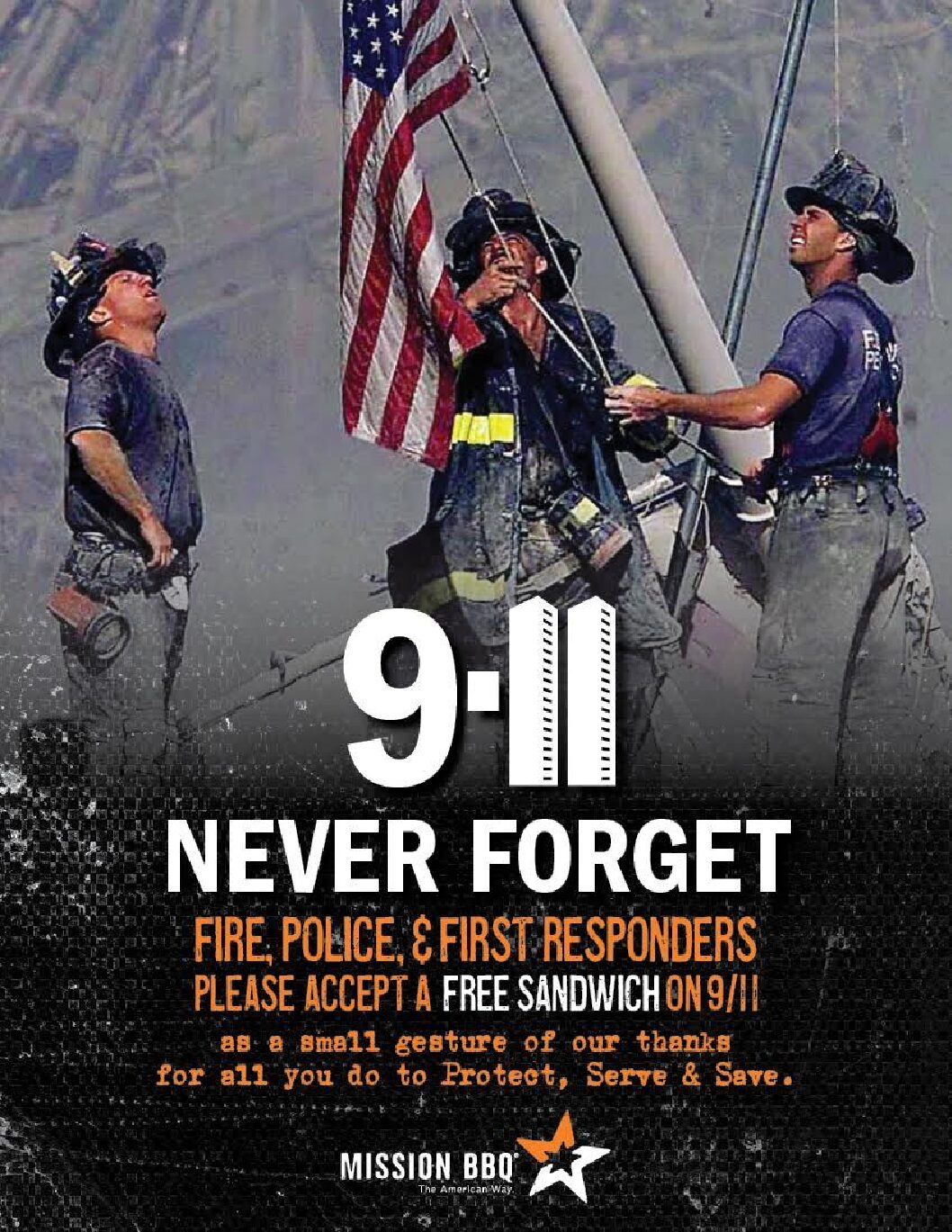 911 Never Forget - Mission BBQ Event - Truly Trumbull