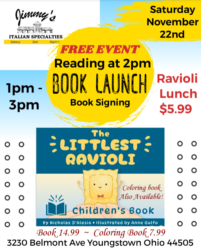 "The Littlest Ravioli" Book Launch - Truly Trumbull